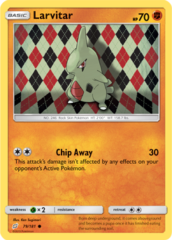 JCC Pokémon.tf - Pokédex >> #246 Embrylex (fr) | Larvitar (en ...