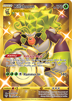 JCC Pokémon.tf - Pokédex >> #812 Gorythmic (fr) | Rillaboom (en ...